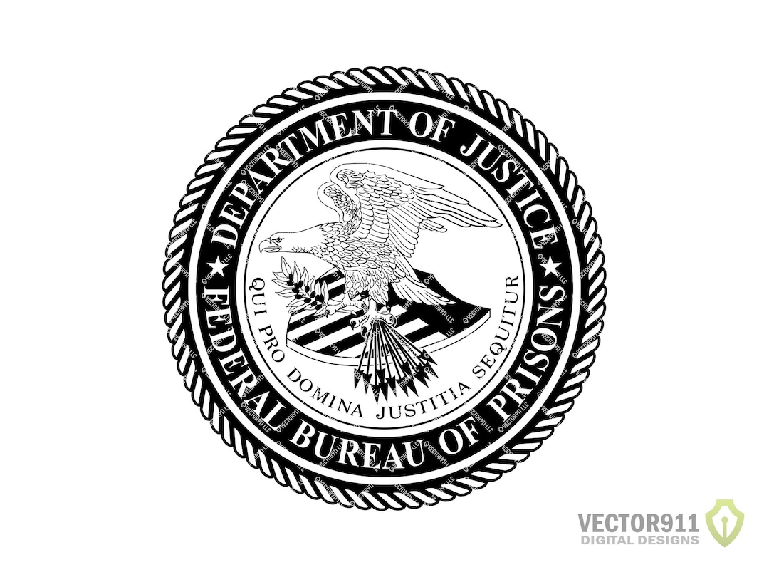 Federal Bureau of Prisons Logo Department of Justice Prisons - Etsy