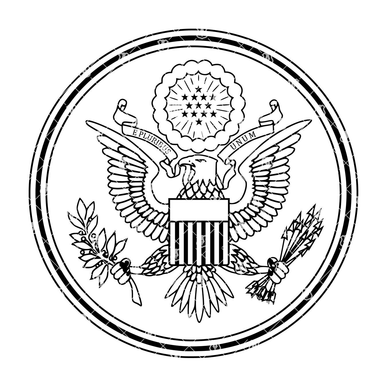 Us Presidential Seal Clipart