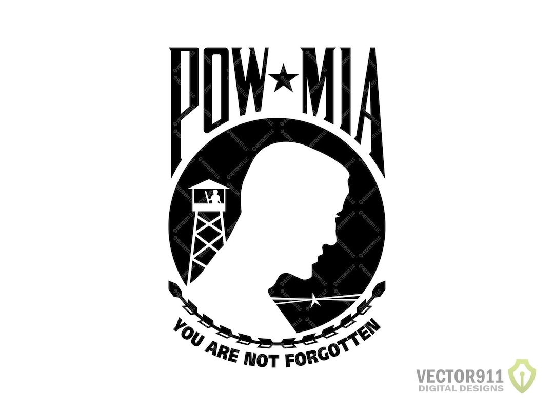 POW MIA Logo, Prisoner of War Missing in Action American Military ...