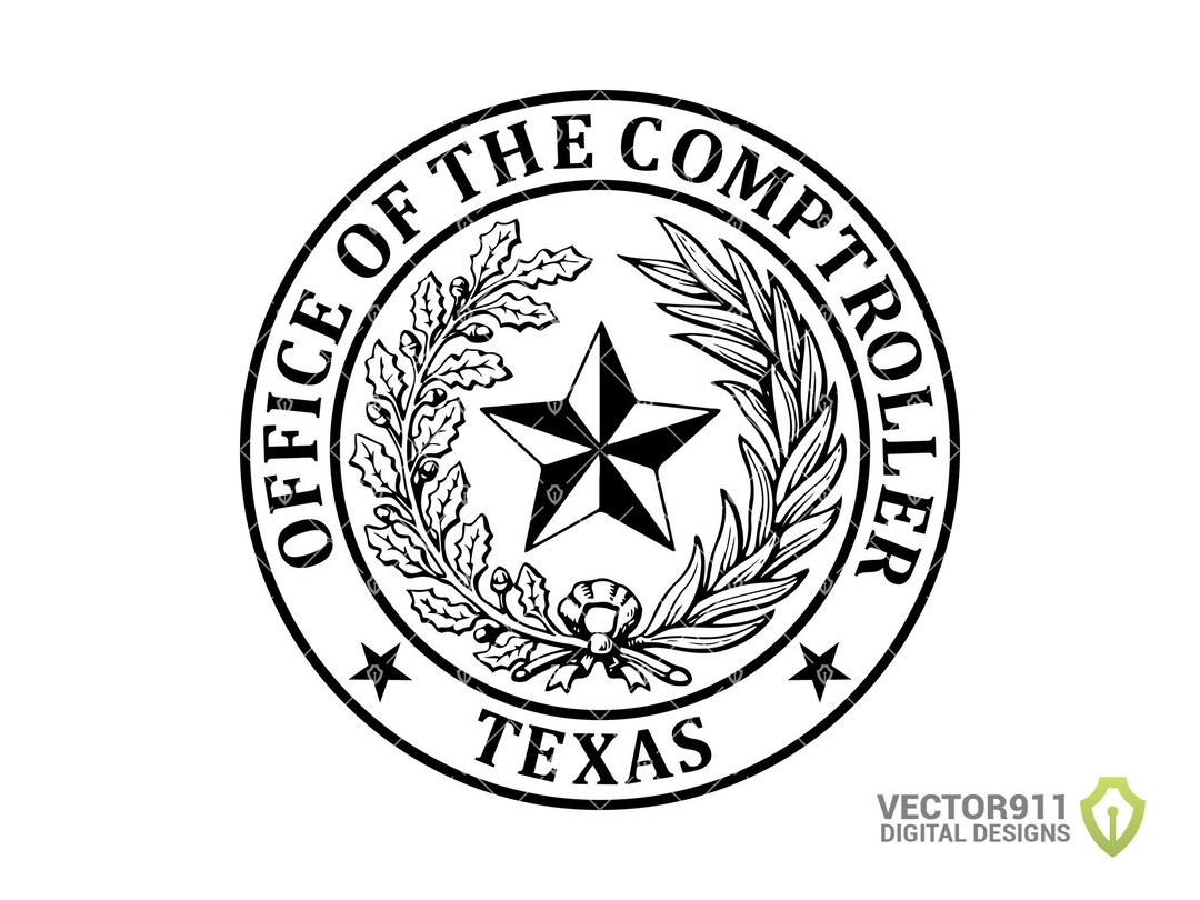 Texas Office of the Comptroller Seal Logo Digital Vector .ai, .svg ...