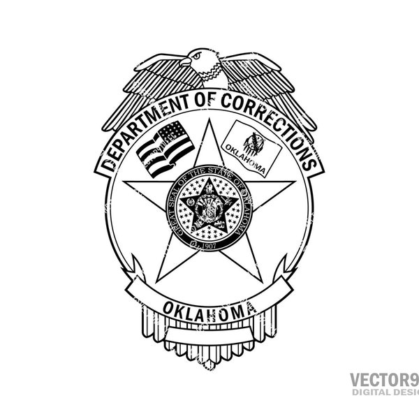 Department of Correction Badge Svg - Etsy