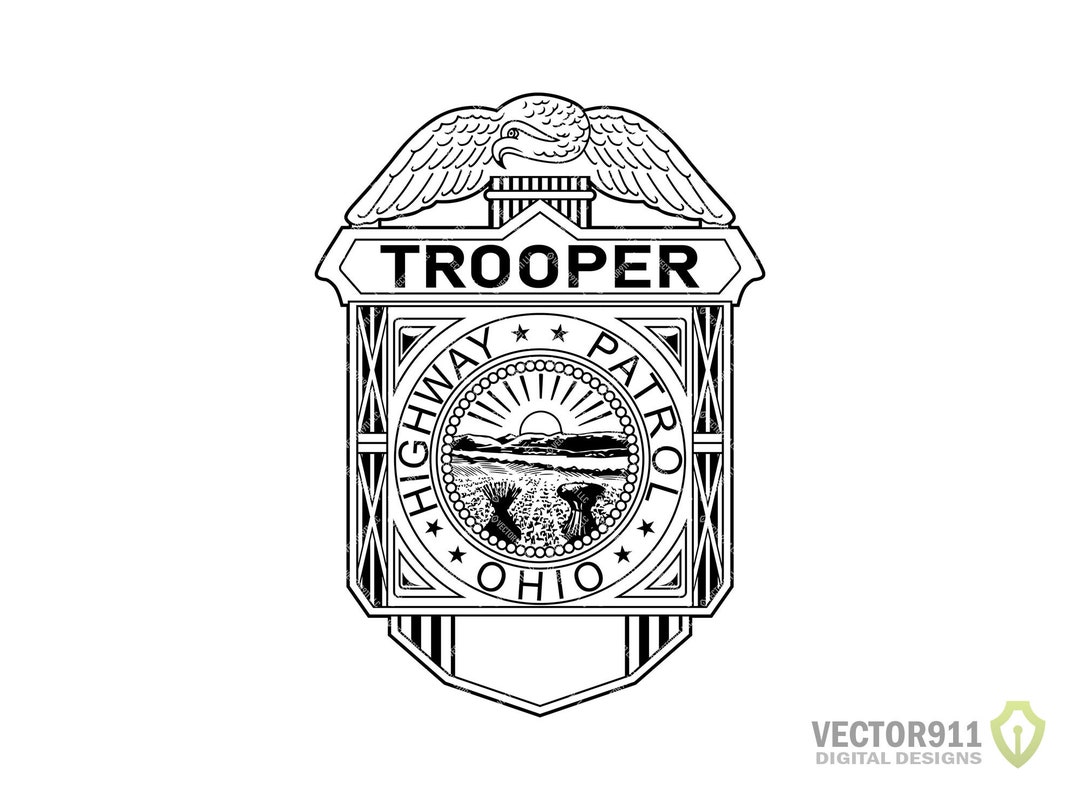 Ohio State Police Trooper Badge, OH Highway Patrol Law Enforcement ...