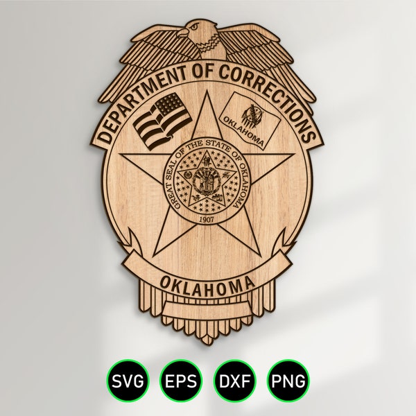 Department of Corrections Badge Svg - Etsy