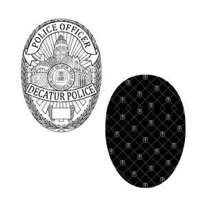 Decatur Texas Police Badge SVG, City Police Department Officer Vector ...