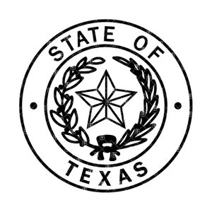 State of Texas Seals Bundle SVG, TX Great State Seal Standard and Basic ...