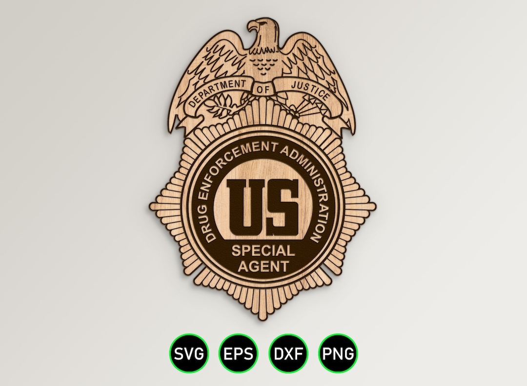 Buy DEA Special Agent SVG, Drug Enforcement Administration Badge Vector ...