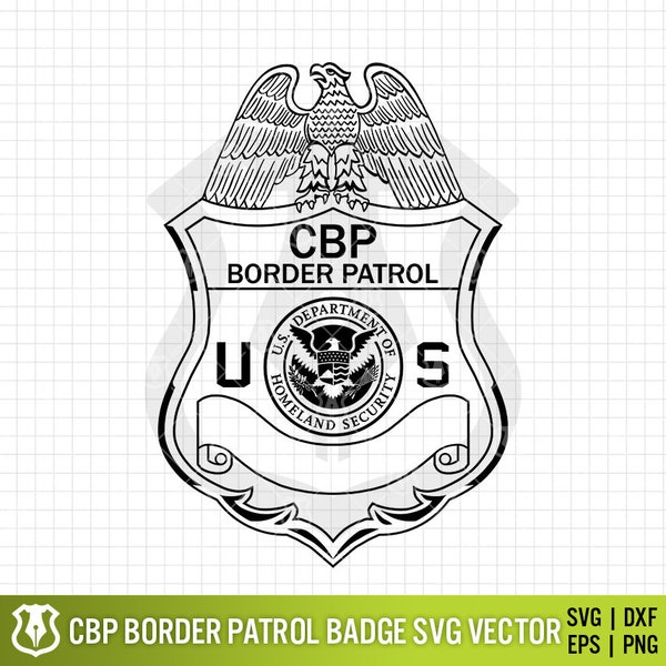 Us Border Patrol Badge - Etsy