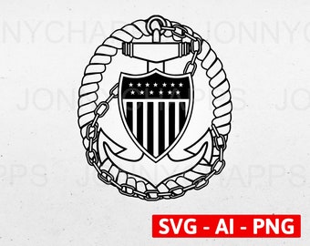 Coast Guard Officer in Charge Svg | Etsy