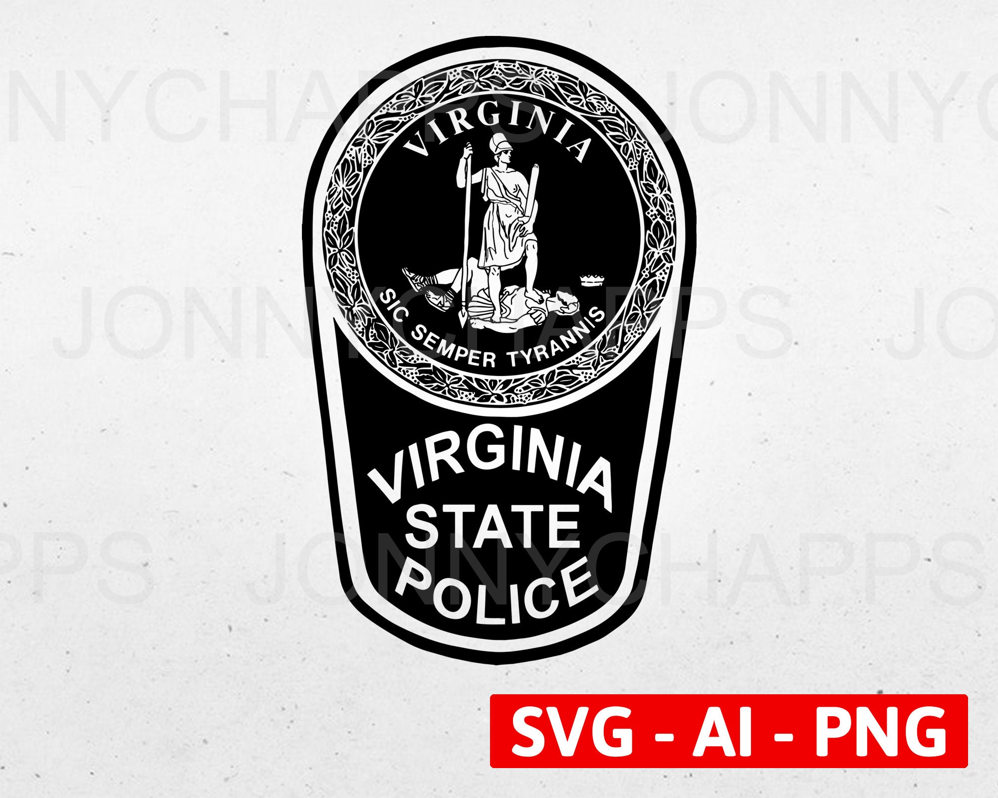 Virginia State Police Badge