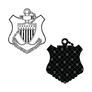 USCG ME Chief Anchor Badge SVG, Coast Guard Maritime Enforcement ...