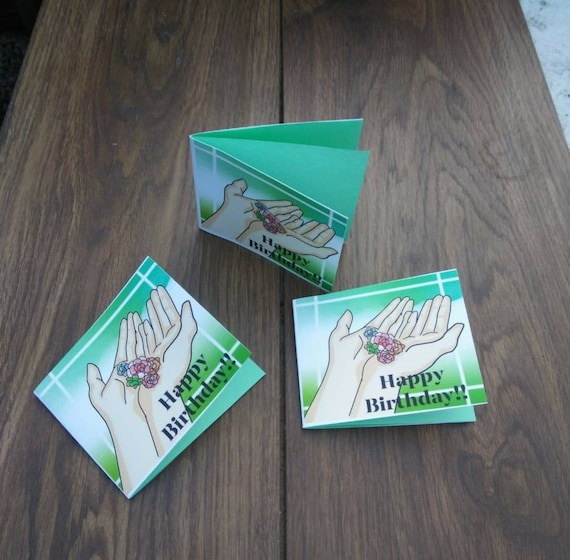 Mini card happy birthday | Etsy