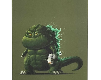 Godzilla Postcards - Etsy