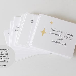 Personalized Kids Scripture Cards PDF PRINTABLE Set of 50 Christian ...