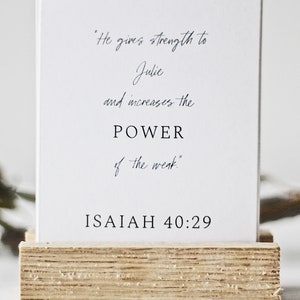 Personalized Comforting Scripture Cards Bereavement and Loss - Etsy