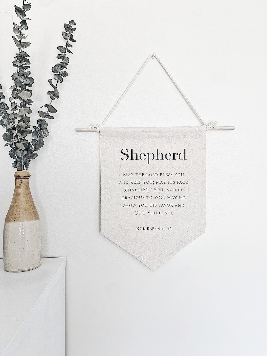 The Blessing Numbers 6 Custom Personalized Name Wall Hanging Canvas ...