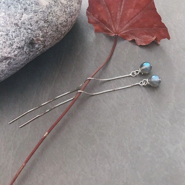 Threader Dangle Earrings - Etsy