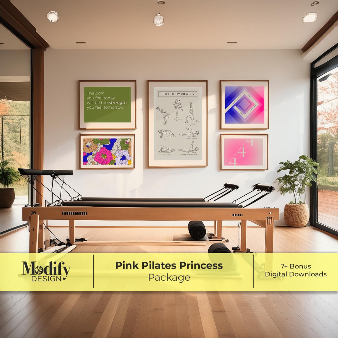 Pink Pilates Princess Wall Art Gallery, Prints, Feminine, Motivational ...