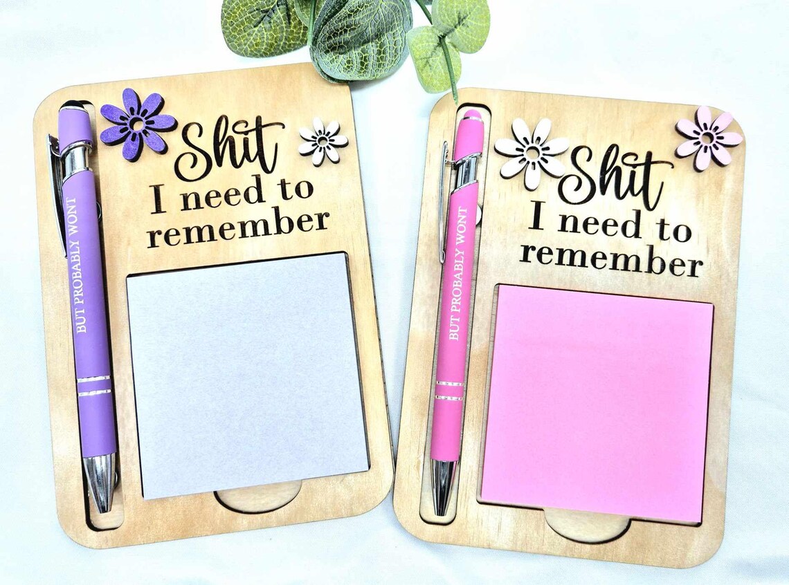 Post-it Note, Sticky Note Pad Holder SVG Laser Cut File, Laser Cutting ...