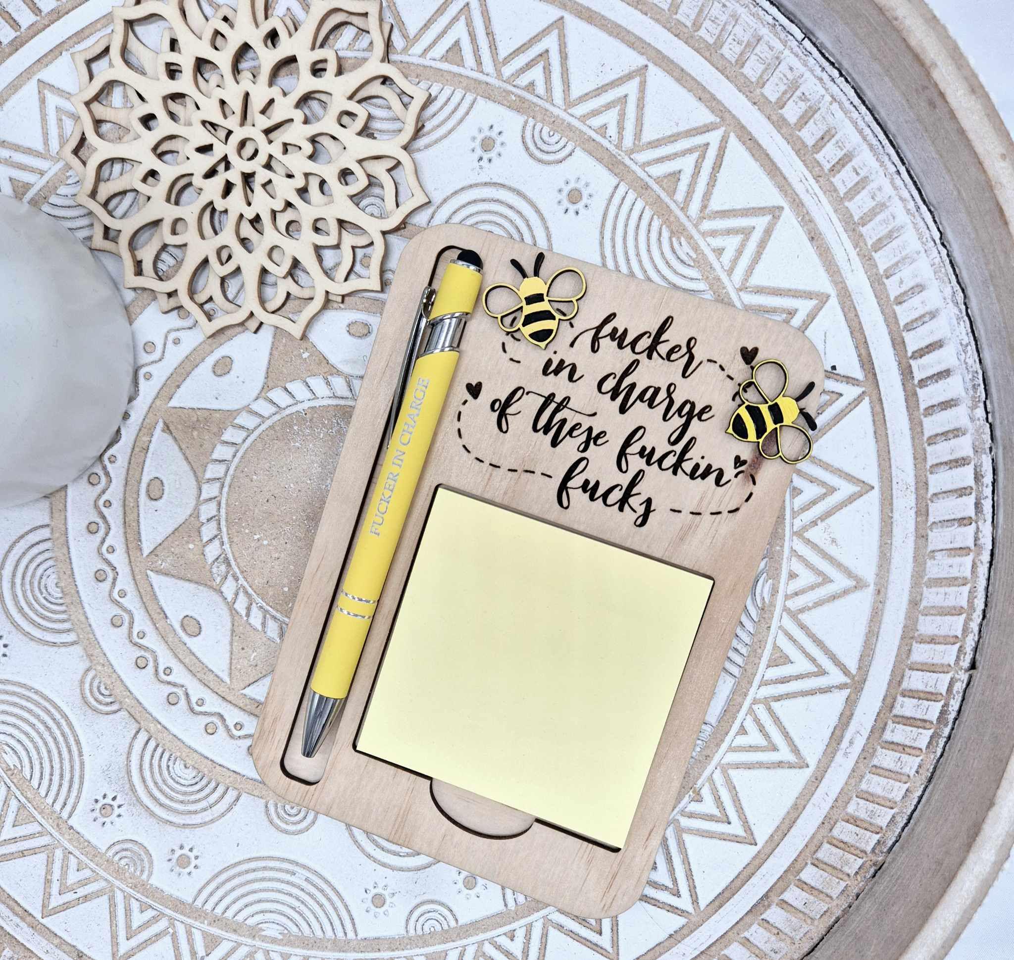 Post-it Note, Sticky Note Pad Holder SVG Laser Cut File, Sticky Note ...