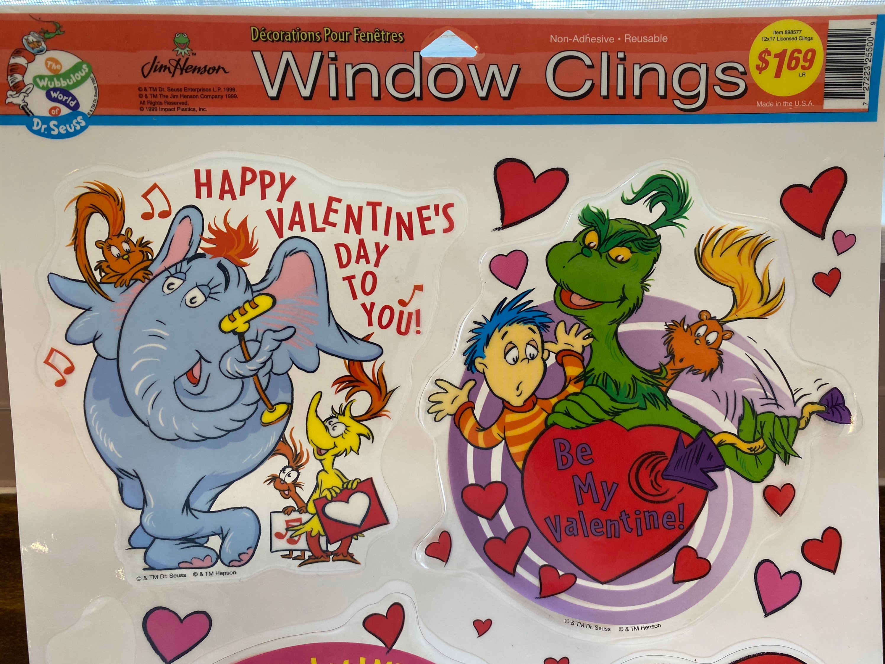 Vintage Dr. Seuss Valentines Day Window Clings free Gift | Etsy