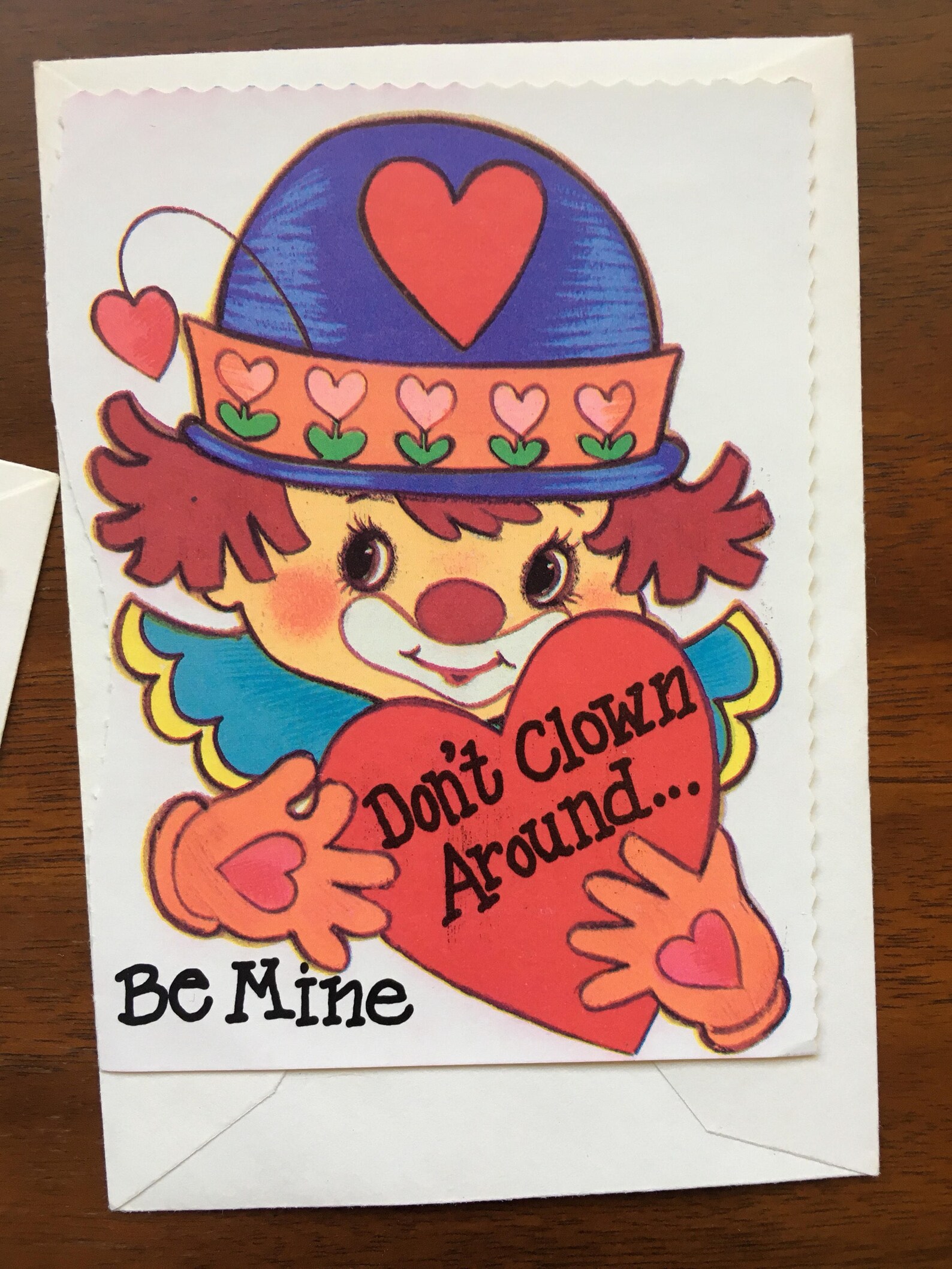 Vintage Valentines Clowns W Envelopes Lot of 4 free Shipping - Etsy