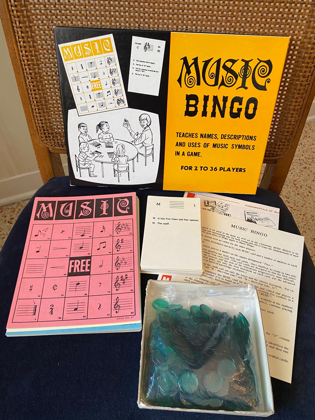 1967 Vintage Music Bingo Game ***free Shipping and Gift Wrap!*** - Etsy