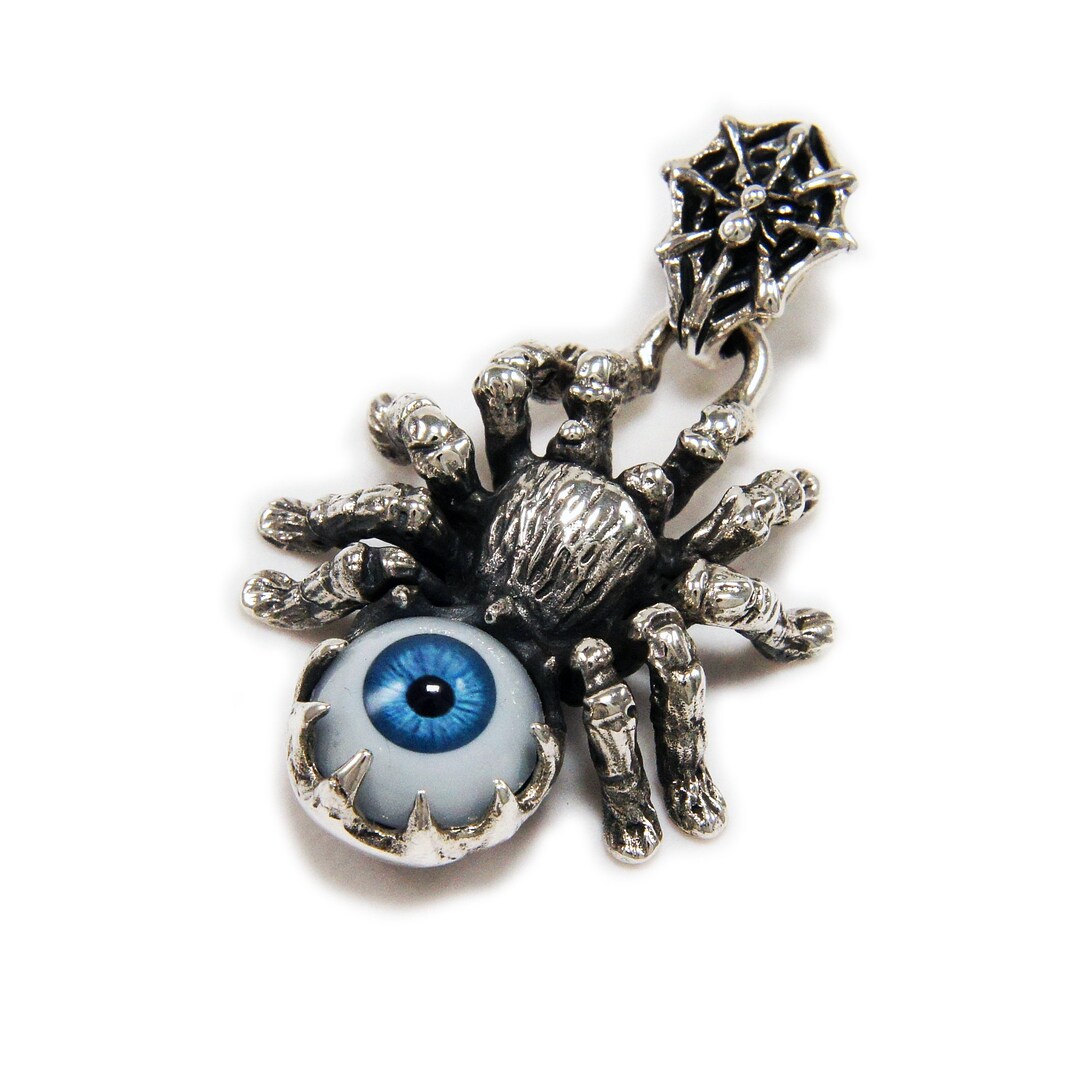 Evil Eye/tarantula/spider/925 Sterling Silver Pendant/silver Charm ...