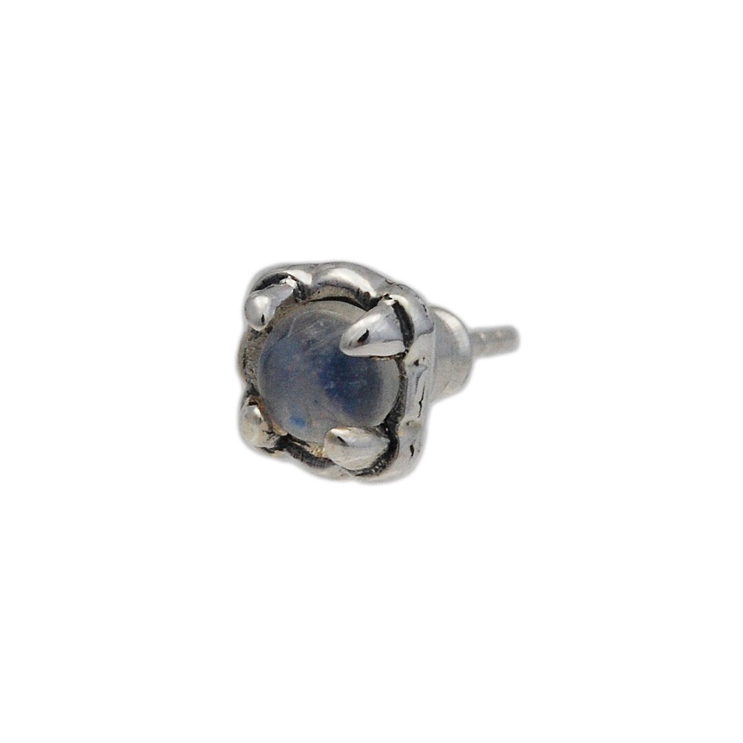 Moonstone/925 Sterling Silver/stud/pierced/earrings/silver Earrings ...