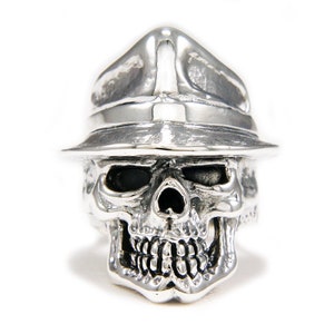 Mafioso Mafia/skull/925 Sterling Silver Ring/biker Ring/skull Ring ...