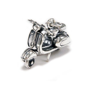 Vespa Classic Motorcycle/925 Sterling Silver Pendant/silver Pendant ...