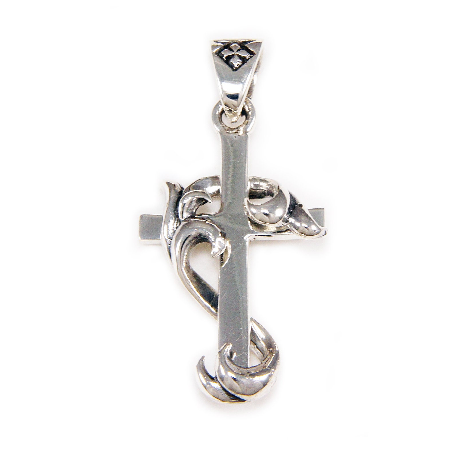 Cross/Silver or Gold Arabesque/925 Sterling Silver | Etsy