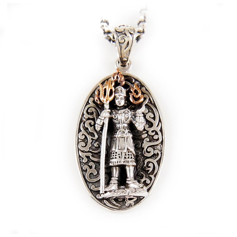 Japanese Deity/demon Hunter/925 Sterling Silver - Etsy
