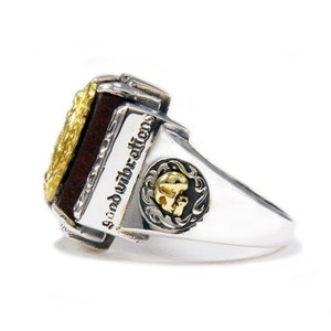 Ave Maria/925 Sterling Silver Ring/silver Skull Ring/angel/virgin Mary ...