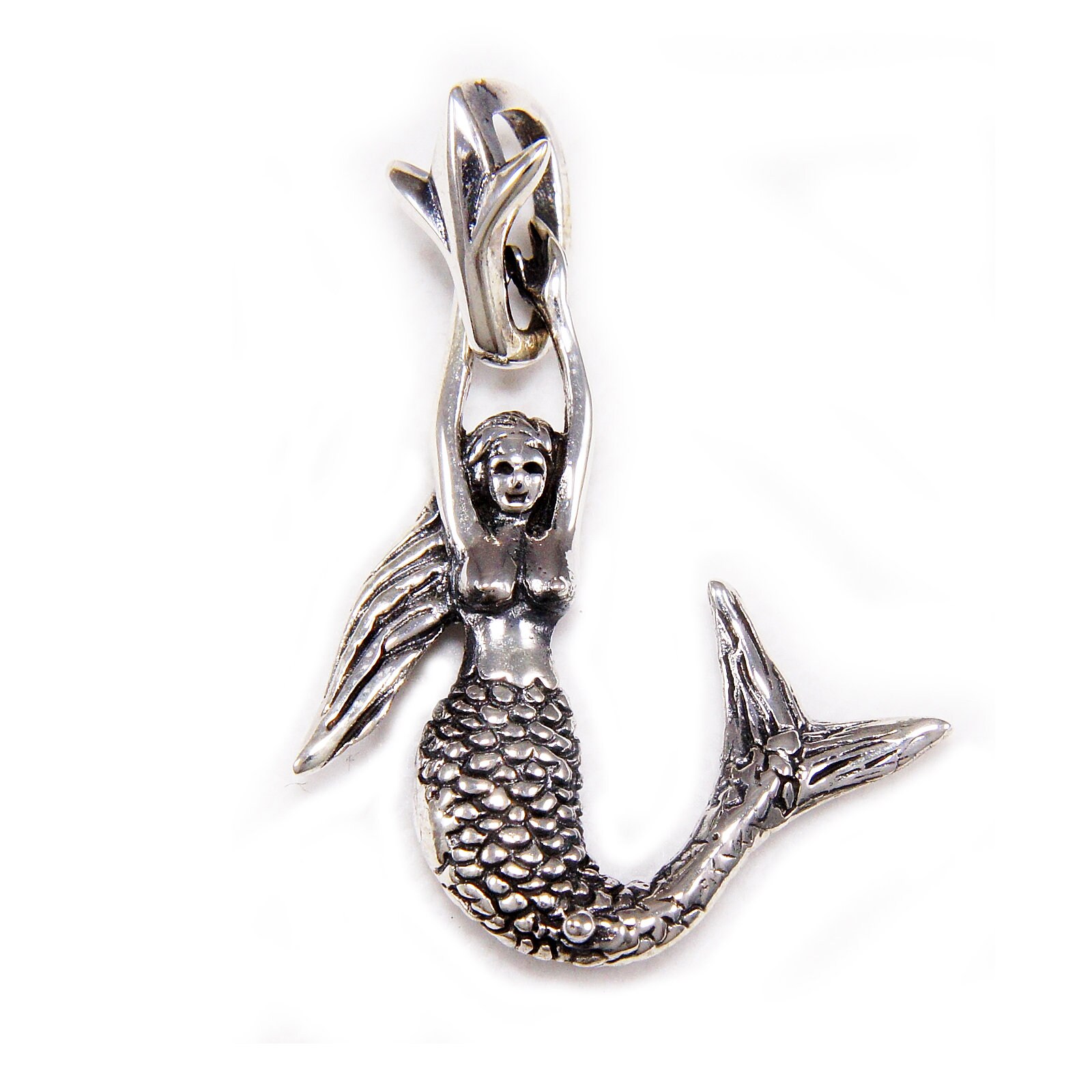 Mermaid/angel of Ocean/925 Sterling Silver Pendant/angel Pendant ...