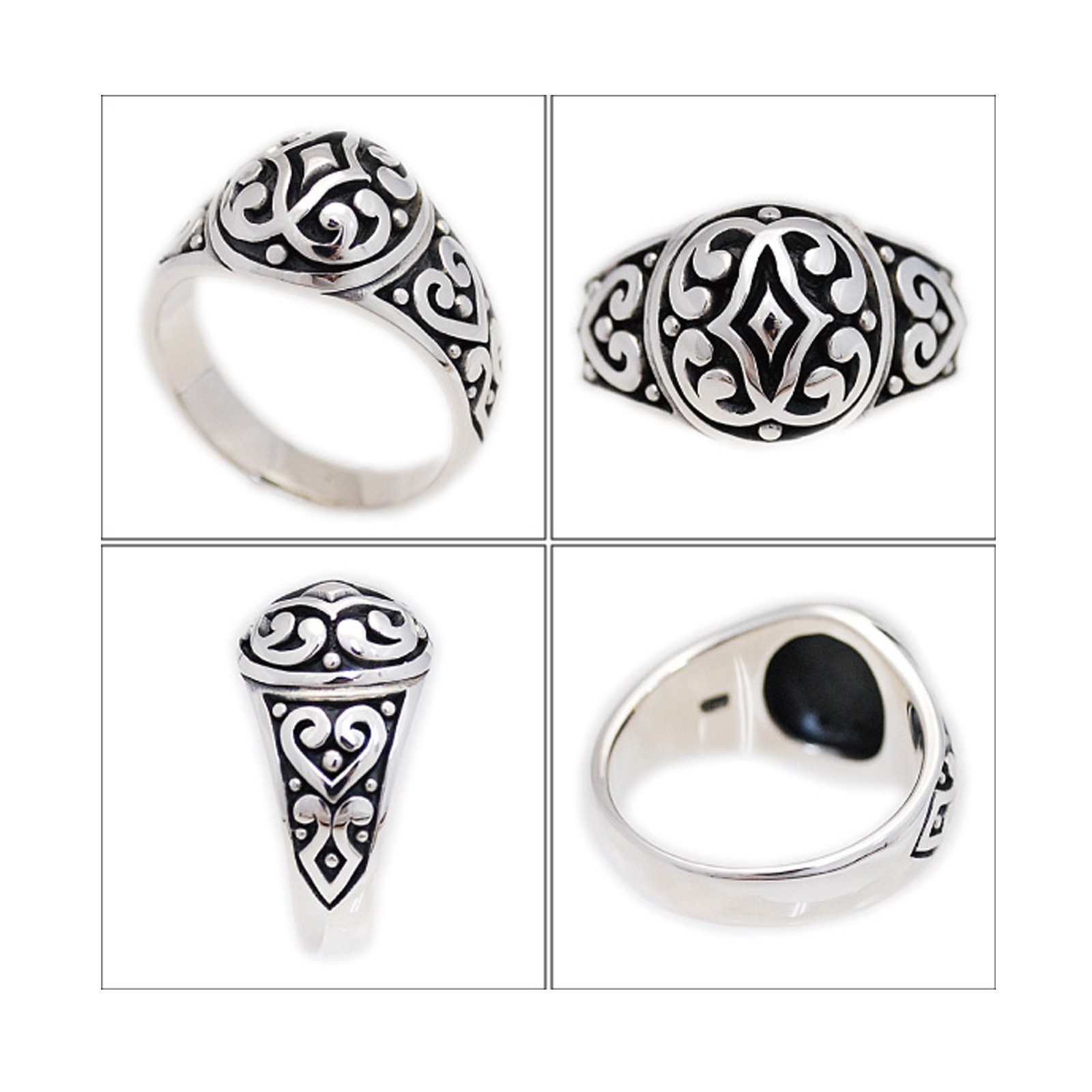 Arabesque/925 Sterling Silver Ring/silver Engraved Ring/silver ...
