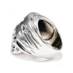Gangster/outlaw/skull/925 Sterling Silver Ring/cross/bandana/skull Ring ...