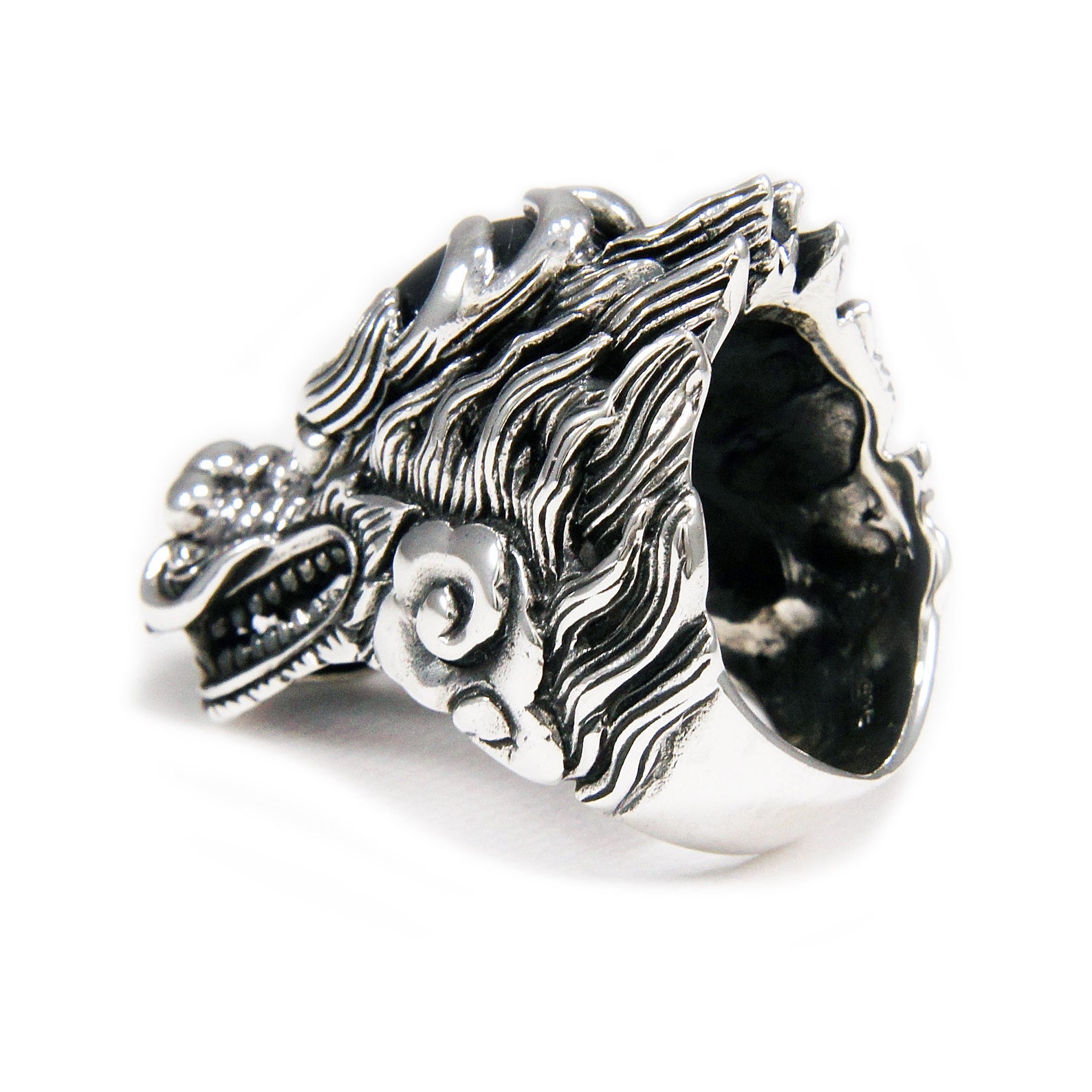 Red Stone/dragon/drake/925 Sterling Silver Ring/silver Red - Etsy