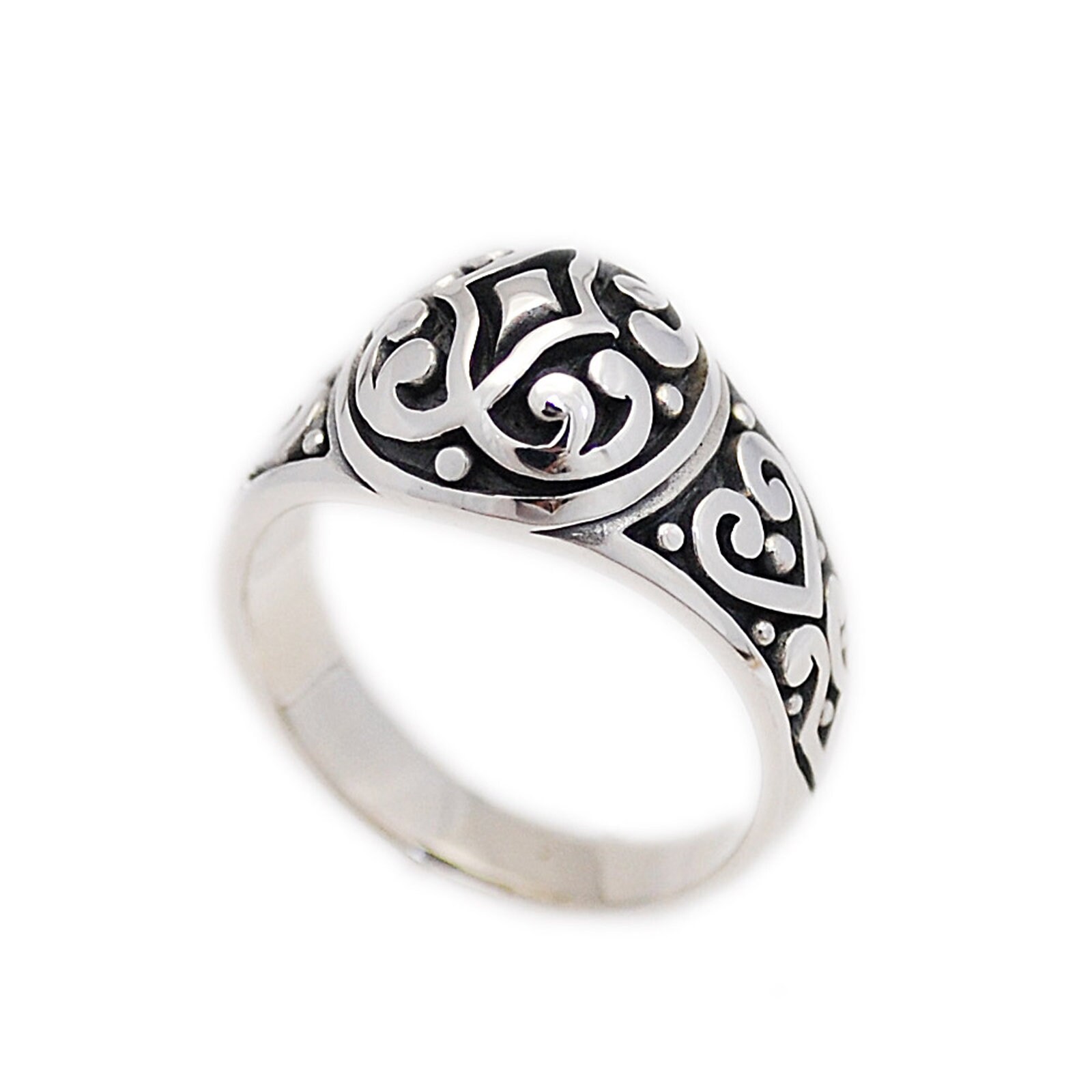 Arabesque/925 Sterling Silver Ring/silver Engraved Ring/silver | Etsy