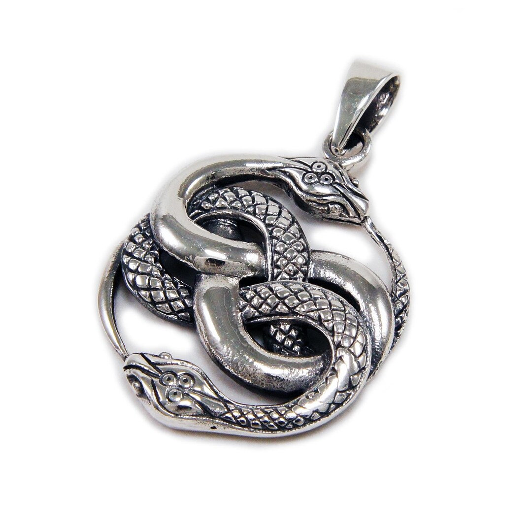 Infinity/snake Serpent/medal/925 Sterling Silver Pendant/charm/gothic ...