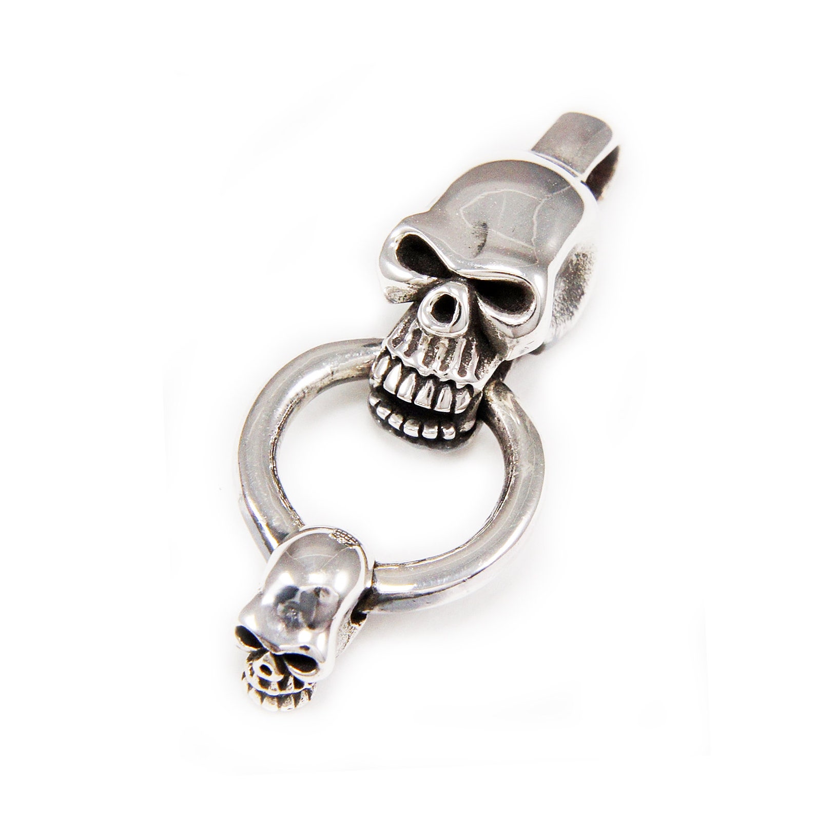 Skull/Skulls/925 Sterling Silver Pendant/Silver Skull | Etsy