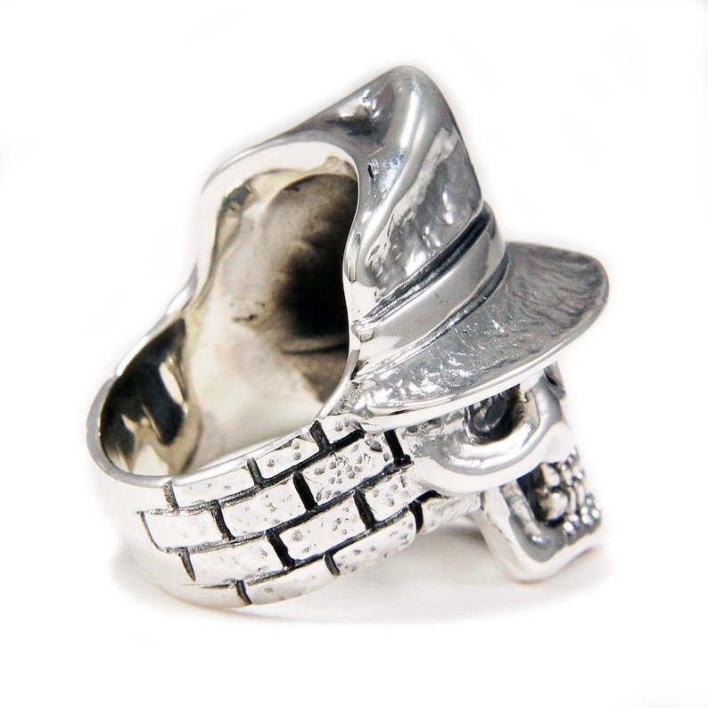Mafioso Mafia/skull/925 Sterling Silver Ring/silver Skull - Etsy
