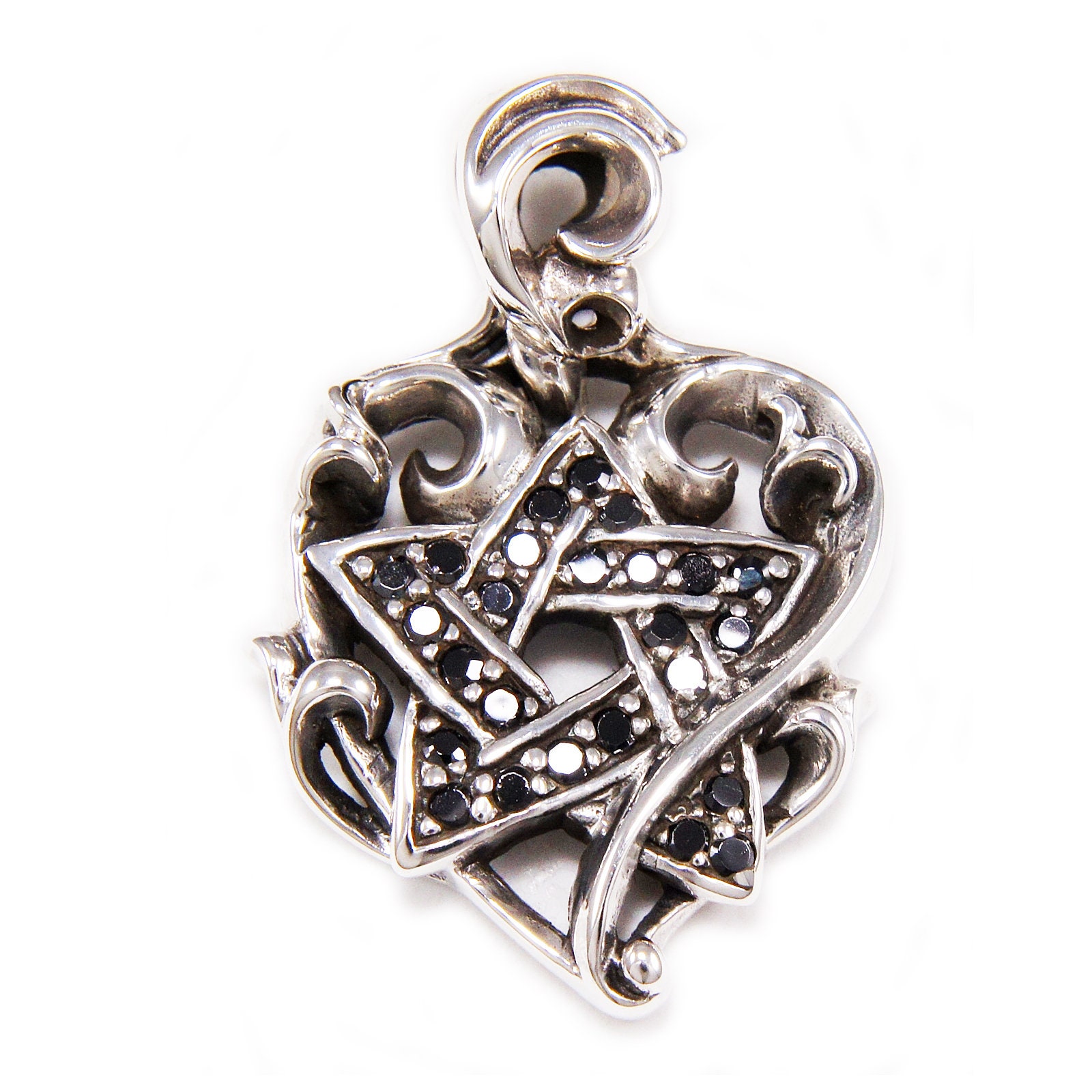 Heart/star/love/925 Sterling Silver Pendant/heart Pendant/silver Charm ...
