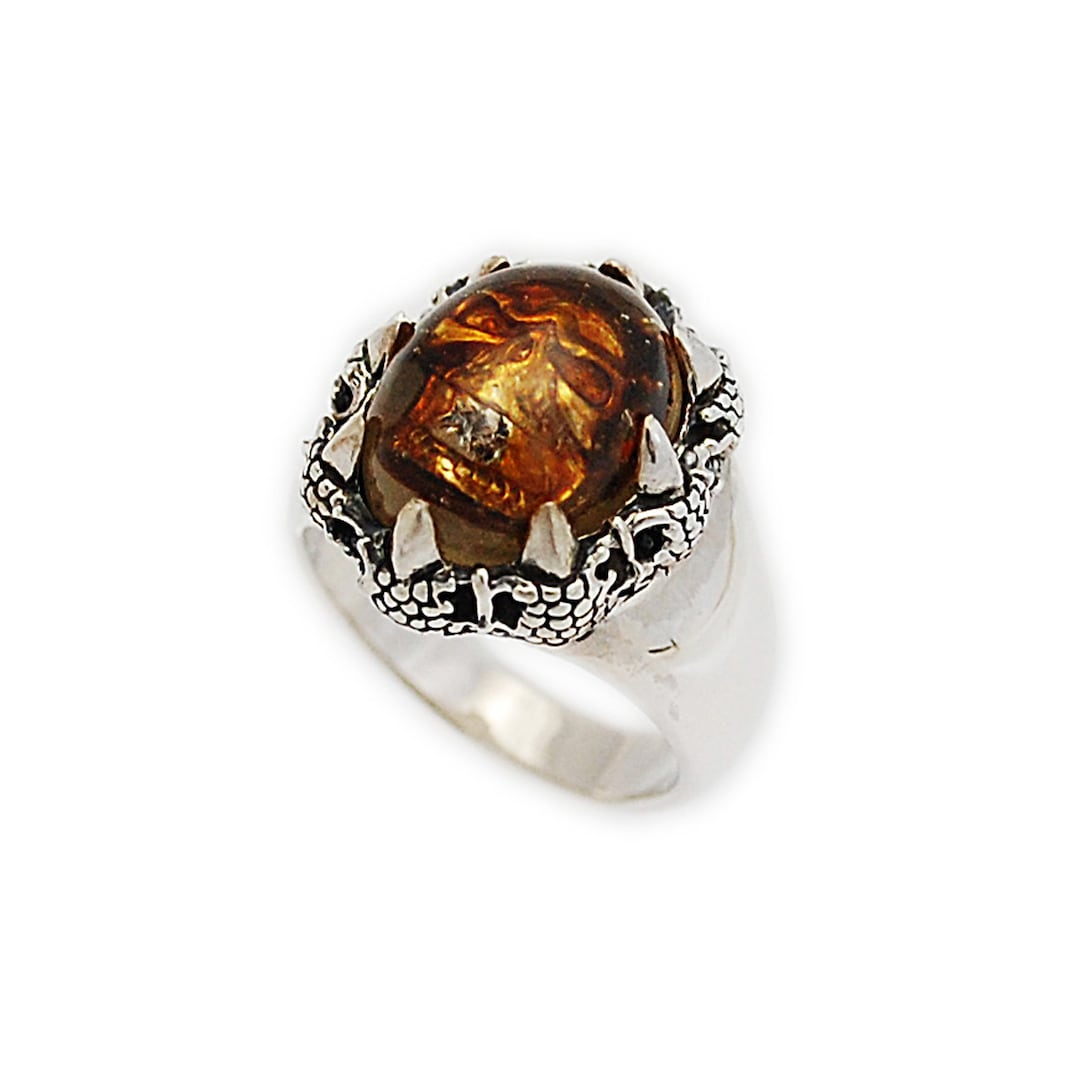 Dragon Claw/skull/925 Sterling Silver Ring/skull Ring/dragon Claw Ring ...