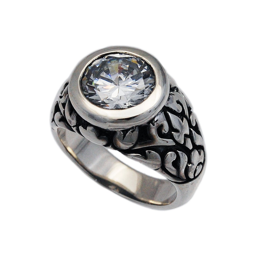 Arabesque/925 Sterling Silver Ring/white Stone Ring/arabesque Ring ...