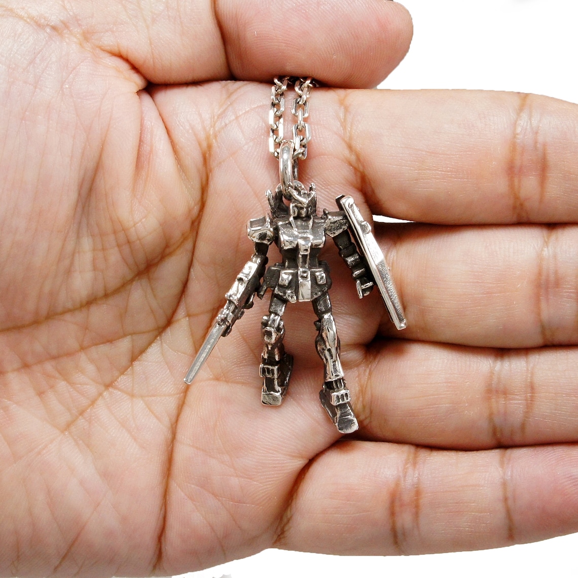 Gundam/mobile Gundam Suit/925 Sterling Silver Pendant/robot | Etsy