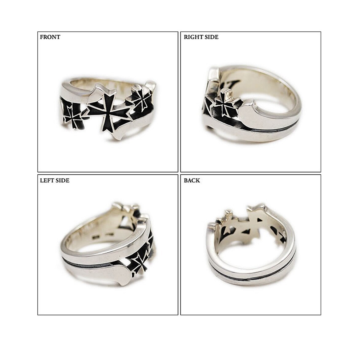 Maltese/cross/925 Sterling Silver Ring/silver Cross - Etsy