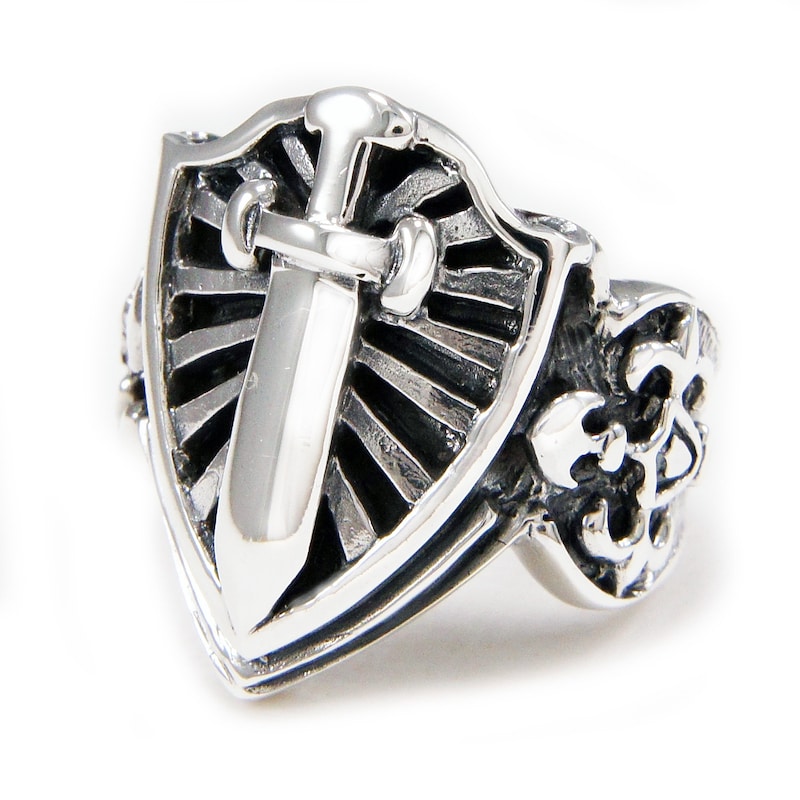 Gold Knights Templar Ring - Etsy
