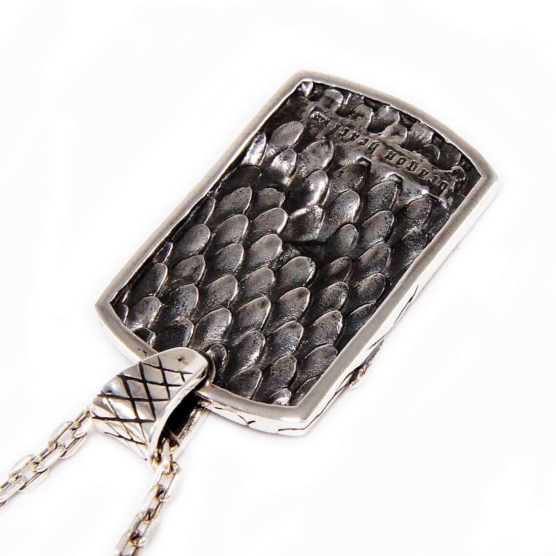 Japanese/dragon/dog Tag/925 Sterling Silver Pendant/silver - Etsy