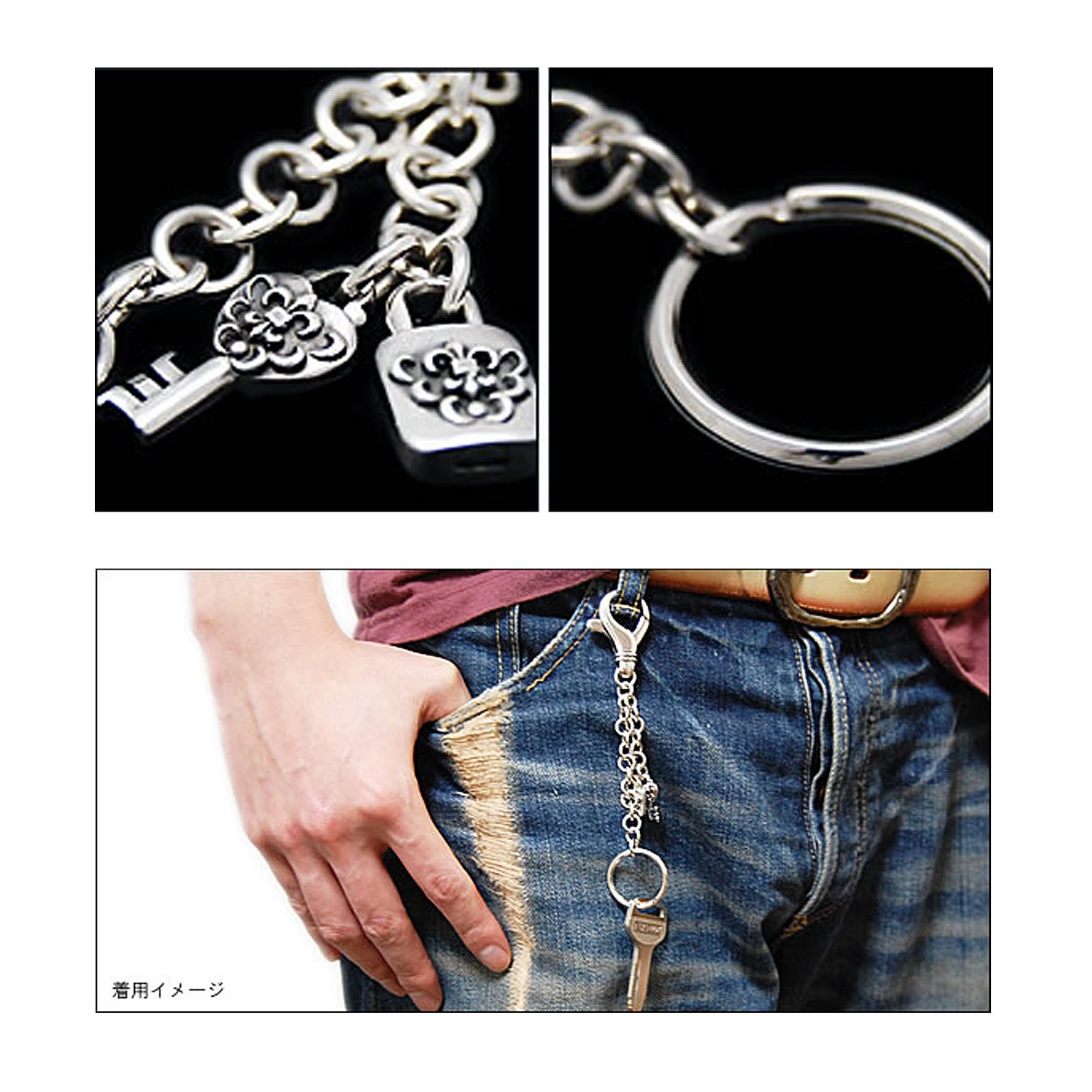 Fleur de Lis/Key & Paddle Lock/925 Sterling Silver Key | Etsy