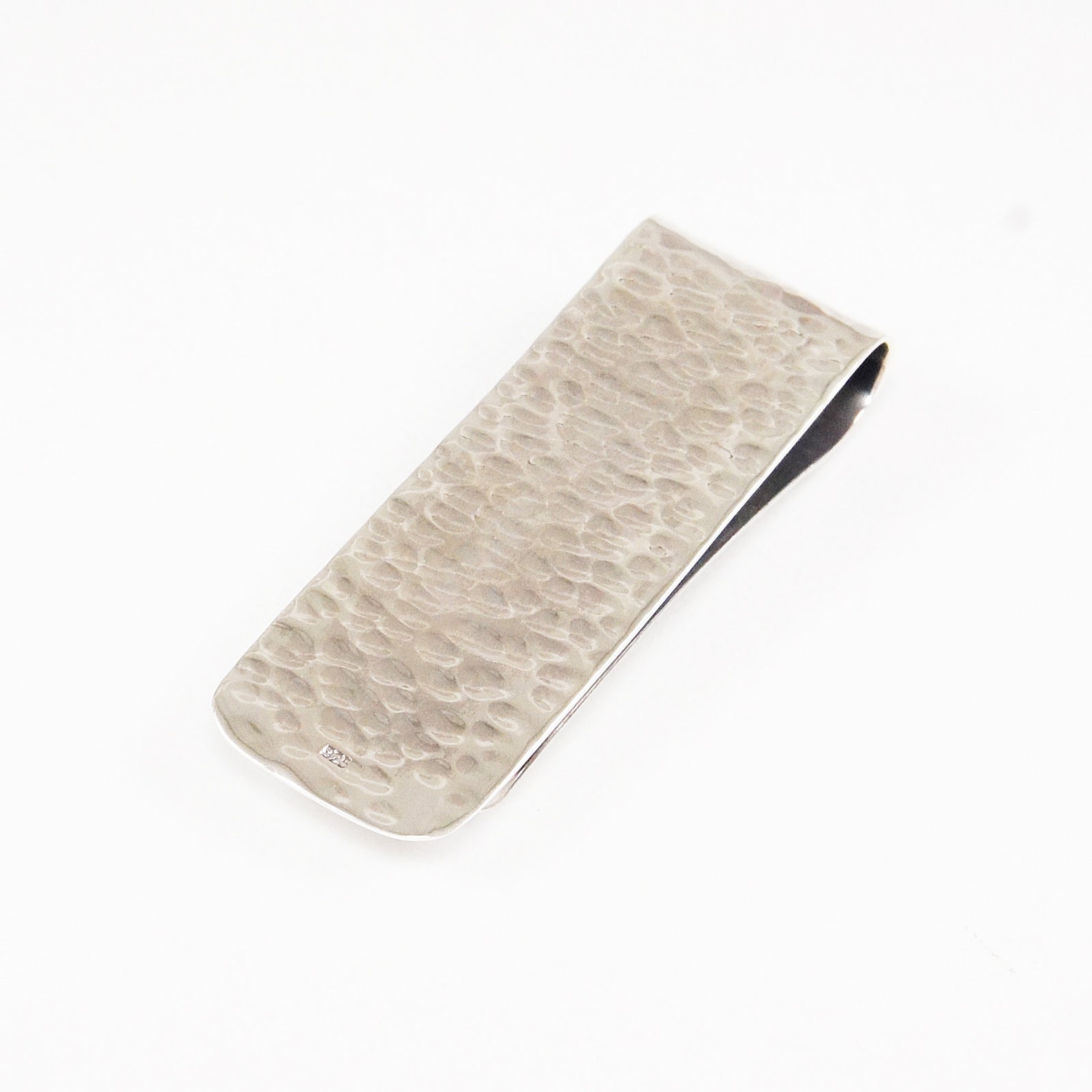 Hammertone/Skull/925 Sterling Silver Money Clip/Hammertone | Etsy